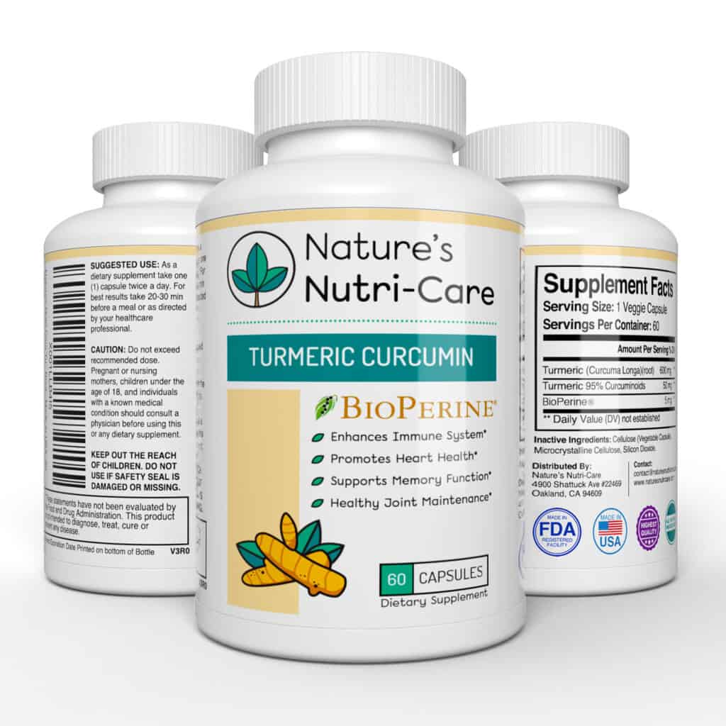 Turmeric Supplement, Pure All-Natural - Nature’s Nutri-Care